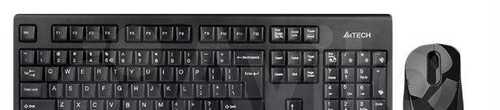 Клавиатура + мышь A4Tech 7100N wireless black USB (GR-85 G7-630N)