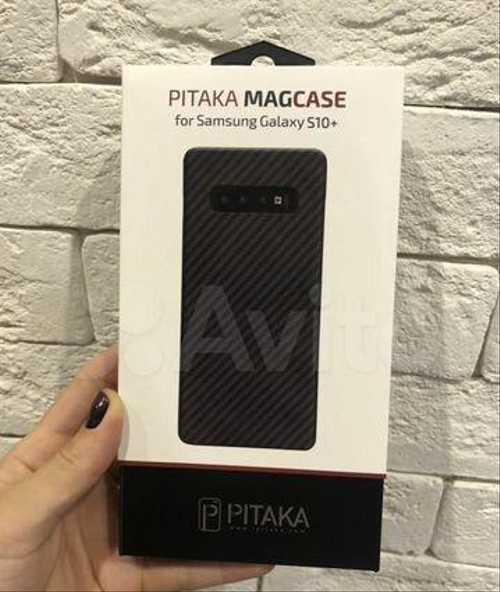 Чехол Pitaka Samsung Note10/Note 10+/S10/S10+чёрно