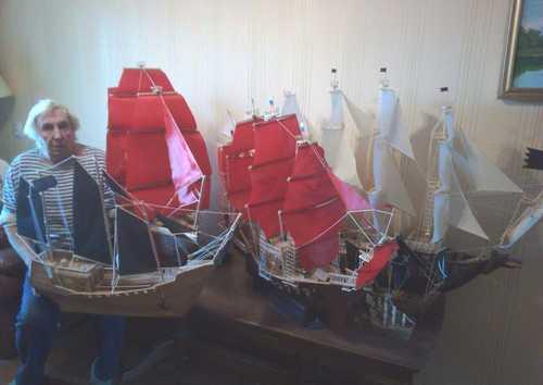 Модели парусных кораблей