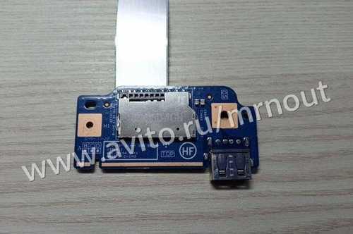 Плата USB/CardReader HP 17-X 448.08E04.0011