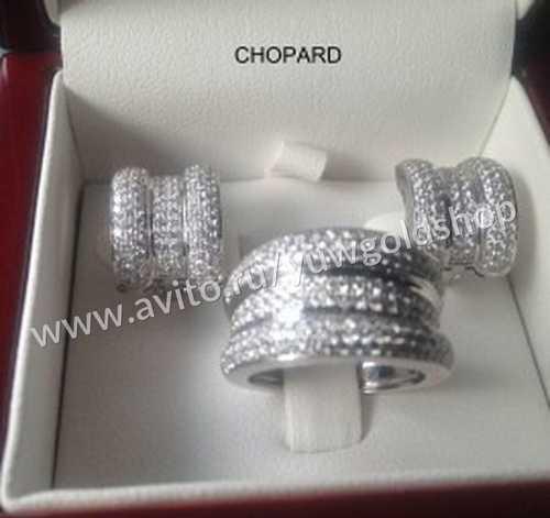 Новый золотой комплект Chopard с брилл 3.1 ct. 27г