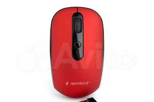 Мышь беспроводная Gembird musw-355-R красный