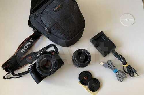 Фотоаппарат Sony a33 + 2 объектива (18-55mm, 50mm)