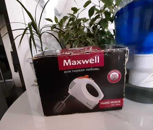 Миксер Maxwell MW-1358 White/Orange