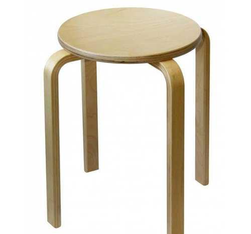 Табурет деревянный 2 с круглое сиденье б/обивки