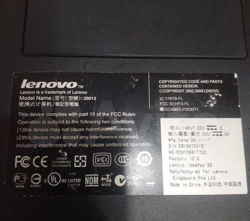Нетбук Lenovo 20013 на запчасти
