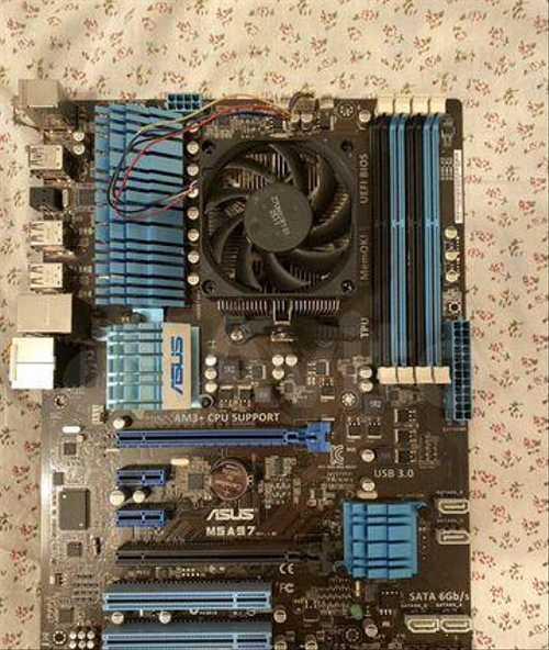 Asus m5a97 + amd phenom ii x4 960t + кулер