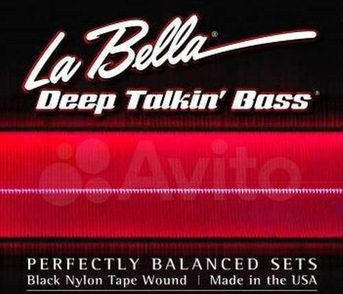 Струны для Бас гитары La Bella 750N Black Nylon