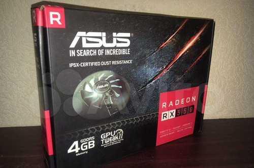 Видеокарта asus rx550 4gb