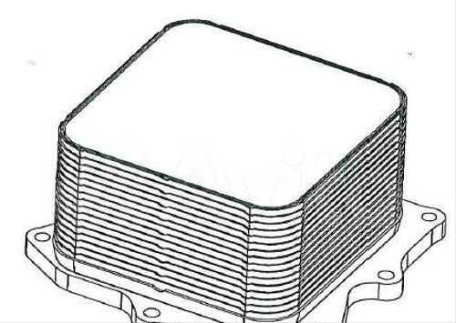 Радиатор масляный дл а/м газель-Бизнес/газель Next с дв. Cummins ISF2.8 luzar