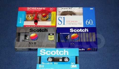 Аудиокассеты Scotch запечатанные