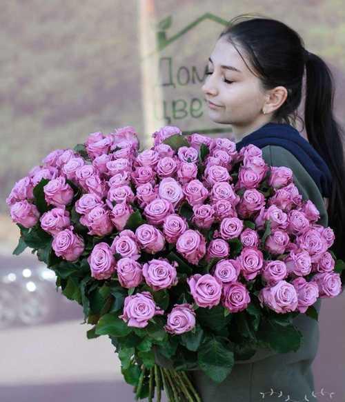 Цветы, розы "Мери Тим" 60 см