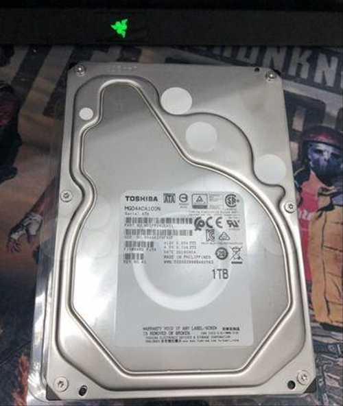 Жесткий диск новый Toshiba 1tb/ 7200RPM