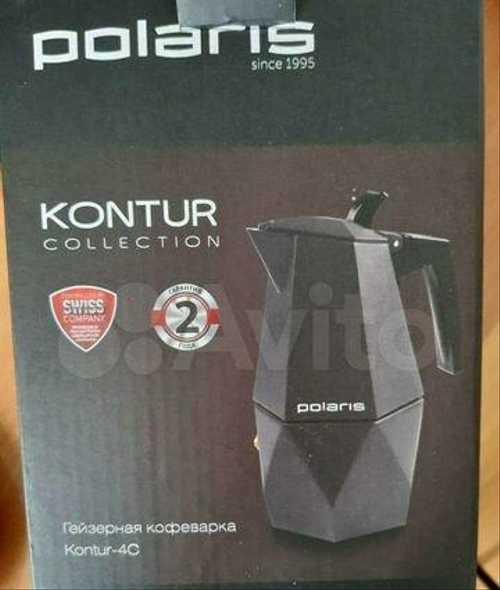 Гейзерная кофеварка Polaris Kontur 4-c