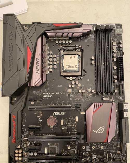 Asus Maximus viii hero + i7 6700K