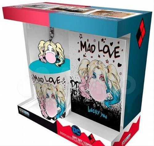 Подарочный набор abystyle DC Comics- Harley Quinn Mad Love (записная книжка / брелок / кружка) abypck183