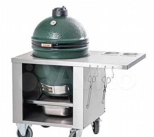 Керамический гриль Big Green Egg L со столом из не