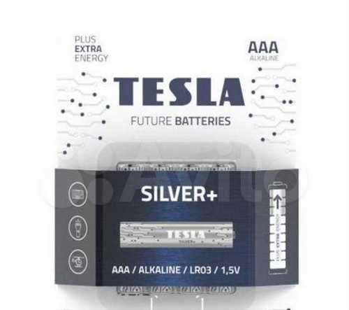 Батарейки Tesla silver AAA+4ks Alkaline AAA (LR03