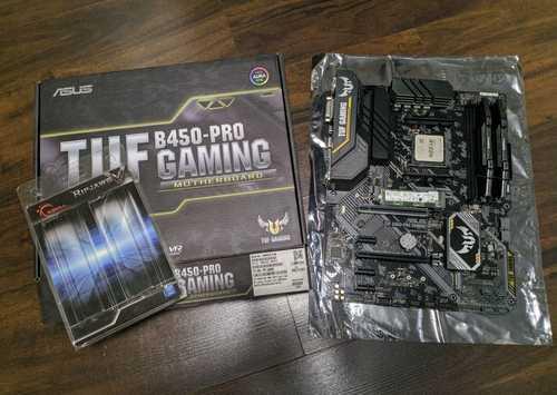 Комплект R5 3600X+TUF B450-PRO-gaming+16GB RAM