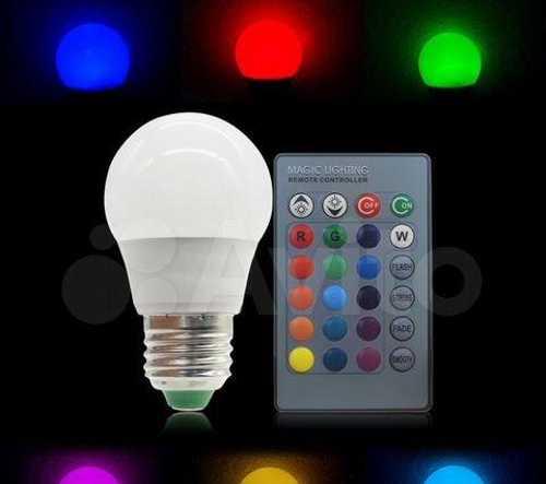 Лампа LED RGB SD С пультом управления