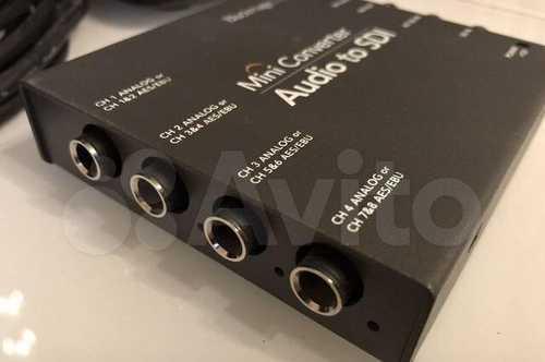 Blackmagic mini converter audio to sdi Конвертер