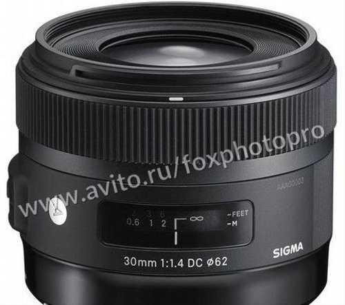 Объектив Sigma 30mm F1.4 DC HSM Art для Canon EF-S