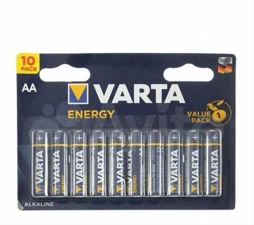 Батарейка алкалиновая Varta Energy, AA, LR6-10BL, 1.5В, блистер, 10 шт