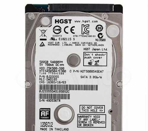 Жесткий диск для ноутбука 500 GB Hitachi Z5K500 б