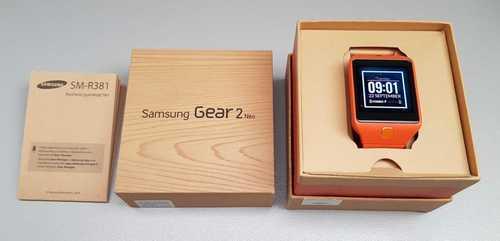 Умные часы Samsung Gear 2 Neo Orange Bluetooth
