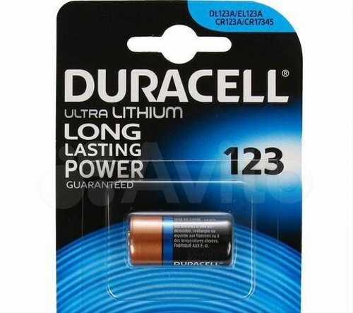 Батарейка Duracell ultra CR123A BL1 Lithium 3V US