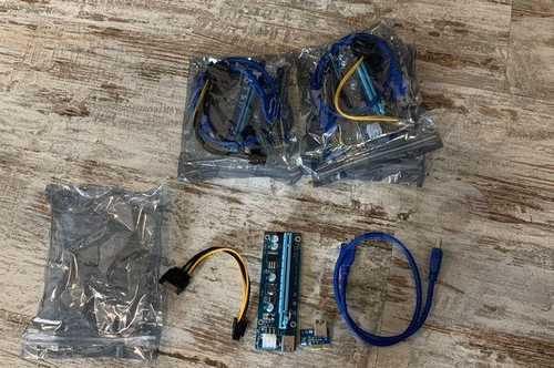 Райзер PCI-E VER. 006С 1X-16X USB 3.0 (6-PIN)