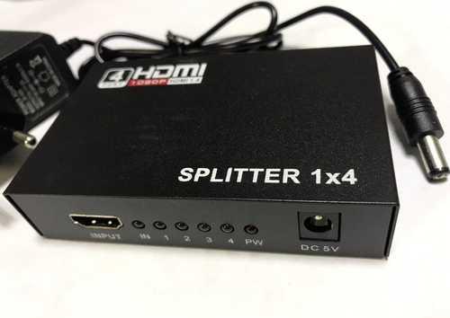 Splitter делитель hdmi 1x4