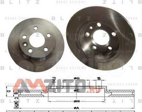 Blitz BS0118 диск тормозной зад