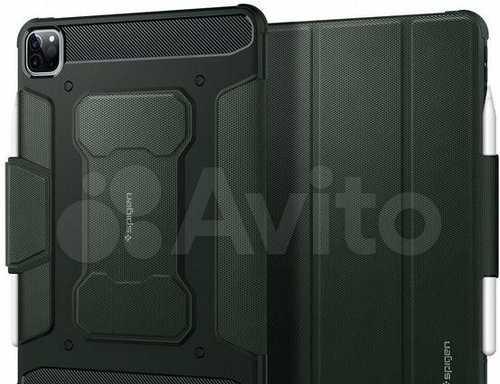 Чехол Spigen Rugged Armor Pro (ACS01026) для iPad Pro 11 2018/2020 (Military Green)