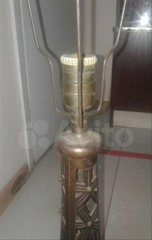 Антикварная лампа, литьё, начало XX века