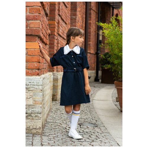 Школьное платье Leya.me, размер 146, синий