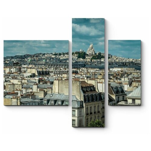 Модульная картина Над крышами Парижа110x91
