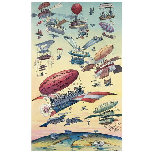 Постер / Плакат / Картина Большие воздушные шары 90х120 см в подарочном тубусе