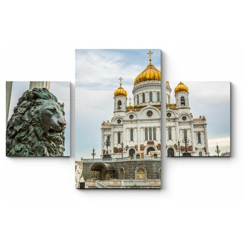 Модульная картина Храм Христа Спасителя в Москве80x52