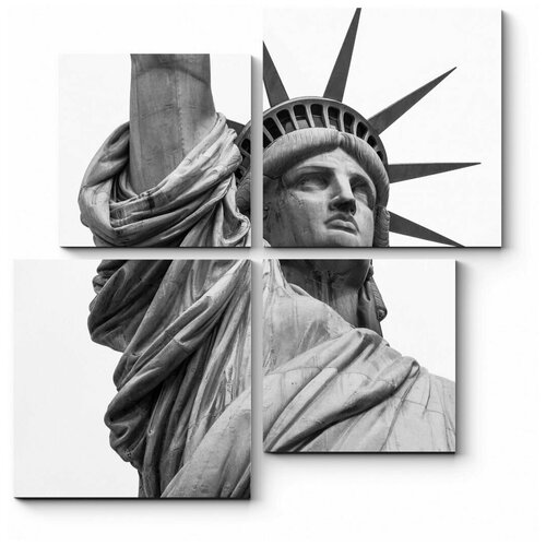 Модульная картина Величественная статуя Свободы 120x120