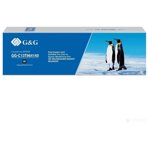 Картридж струйный G&G GG-C13T964140 черный (97мл) для Epson WorkForce Pro WF-M5299DW/M5799DWF/M5298DW