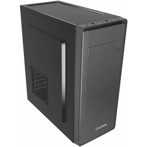 Корпус Digma DC-ATX100-U2 черный, без БП