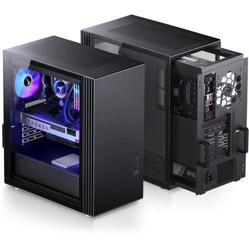 Корпус JONSBO U6 Black без БП, боковые панели из закаленного стекла, mini-ITX, micro-ATX, ATX черный