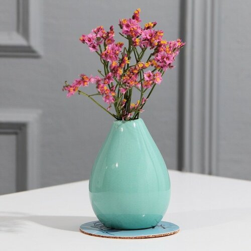 Набор ваза и подставка "Листья", 8 х 7 х 6 см