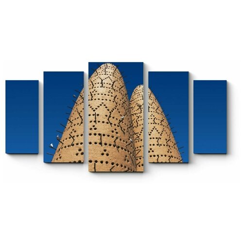 Модульная картина Голуби на башне в Катаре130x72