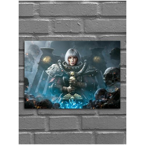 Постер Вархаммер 40000 Сестры Битвы (Адепта Сороритас), Warhammer Sisters of Battle (Adepta Sororitas), на А3