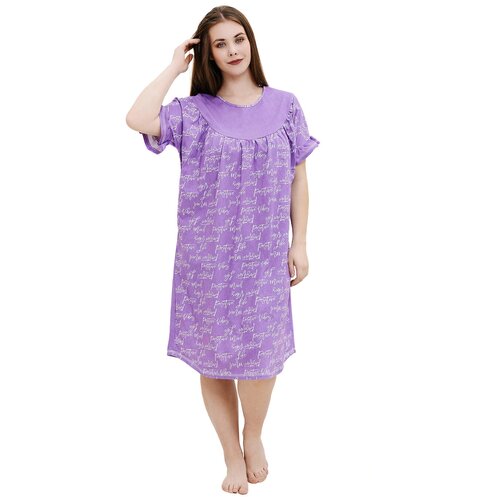 Сорочка  Натали, размер 64, фиолетовый