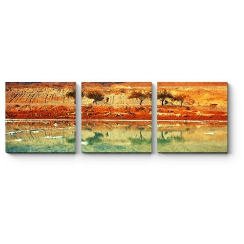 Модульная картина Мертвое море 210x70