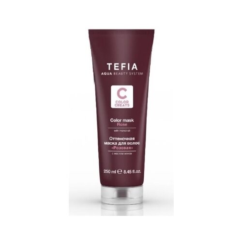 Tefia Color Creats Оттеночная маска для волос Розовая, 250 мл, туба