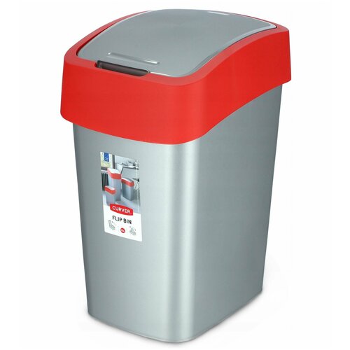 Контейнер для мусора FLIP BIN 25л красный,CURVER